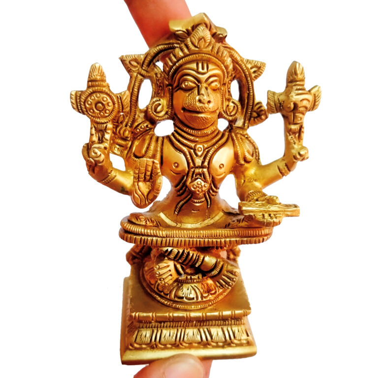S9031-78 – Aadhyathmik Yoga Anjaneya Brass Idol Ithadi Vigraham ...